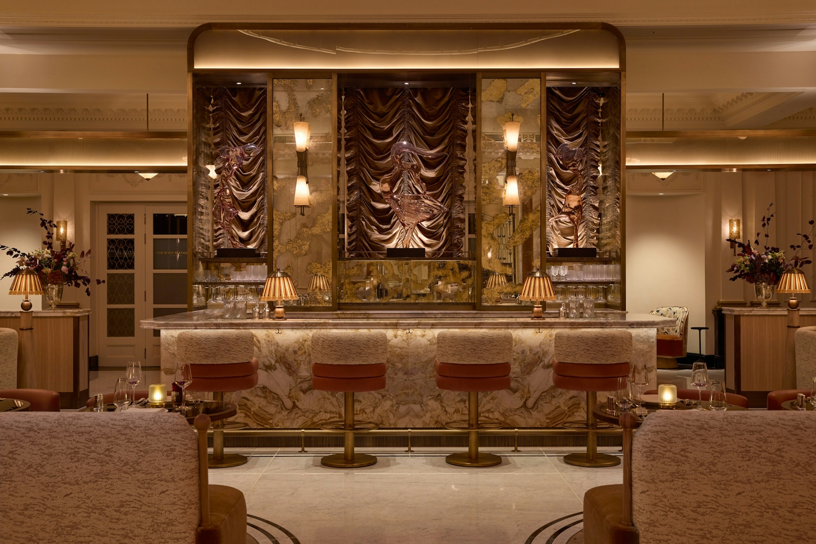 A closer look inside the theatrical new Gallery restaurant at The Savoy ...